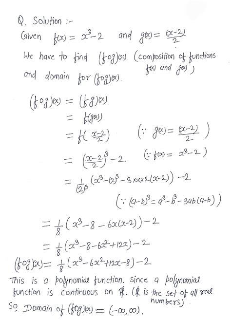 Solved F X Xi 2 And G X X 2 2 Step 1 Of 2 Find The Formula For Course Hero