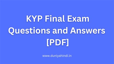 kyp final exam questions and answers pdf [new]