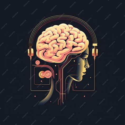 인간 뇌의 상세한 구조 무료 사진