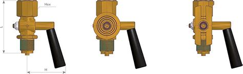 AS Schneider Gauge Cocks Male Thread X Female Thread