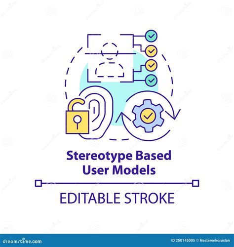 Stereotype Based User Models Concept Icon Stock Vector Illustration Of Accuracy Recognition