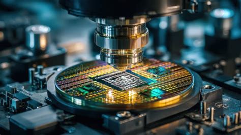 Wafer Processing In A Lab Stock Illustration Illustration Of Details