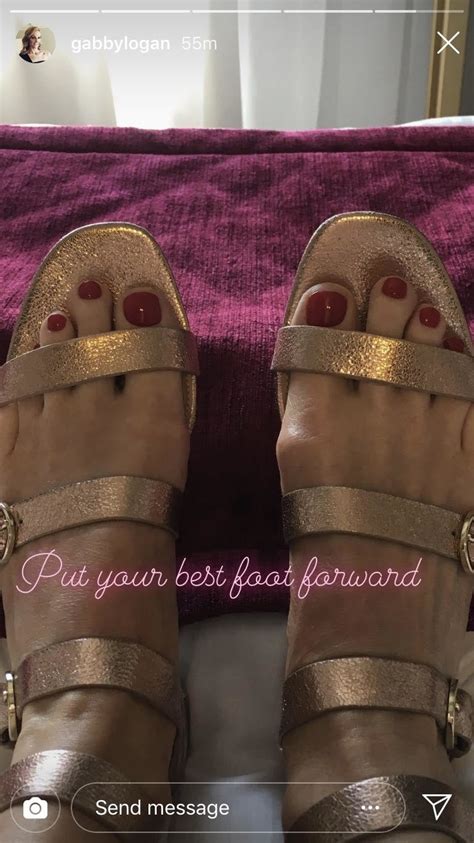 Gabby Logan Feet