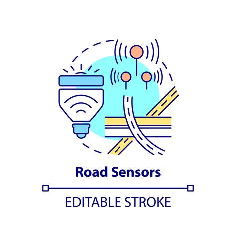 Road Sensors Concept Icon 3297253 Vector Art At Vecteezy