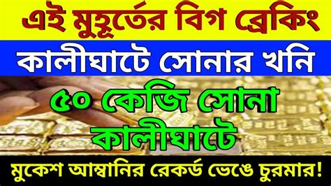 কালীঘাটে সোনার খনি ৫০ কেজি সোনা কালীঘাটে মুখেশ আম্বানির রেকর্ড ভেঙে