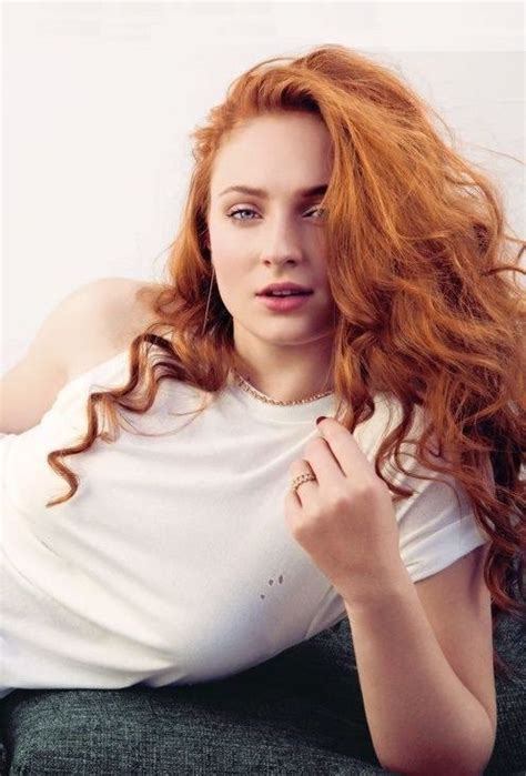 Sophie Turner Celebrities Female Redhead Beauty Sophie Turner