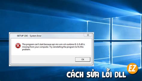 S A L I The Program Cant Start Because Api Ms Win Crt Runtime L