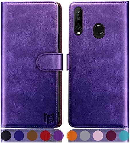 SUANPOT Etui Coque pour Huawei P30 Lite RFID Blocage Magnétique