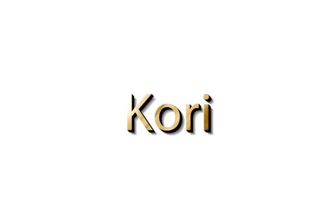 Kori Name 3d 16618601 Png