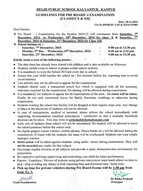 Guidelines For Pre Board Exam X And Xii Pdf