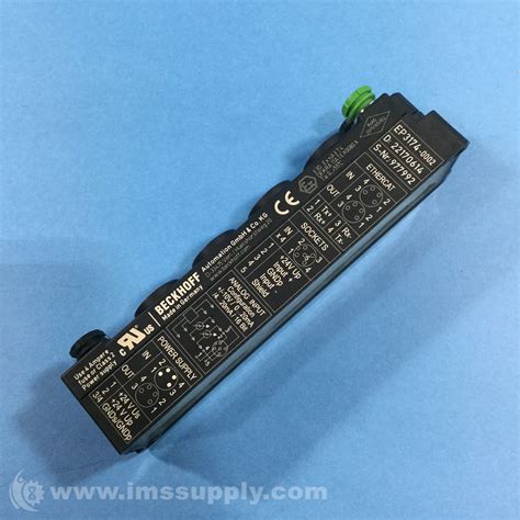 Beckhoff EP3174 0002 4 Channel Analog Input IMS Supply