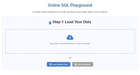 Online Sql Editor And Compiler