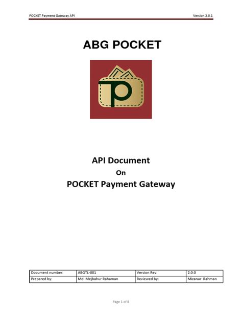 Pocket Pgw Api Doc V2 0 1 Pdf Encryption Key Cryptography