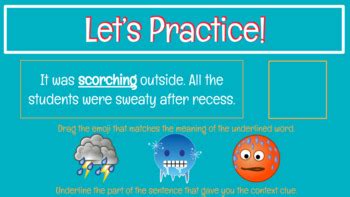 Context Clues Guided Practice Drag Drop By Texan In Brooklyn TPT