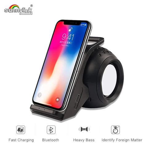 10W Powerful Bluetooth Speaker Wireless Charger Fast Wireless Charger Bluetooth Speaker For