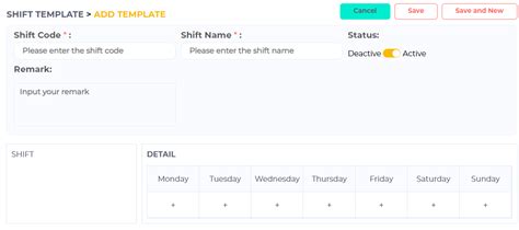 Setup Shift Template PeopleX Help Center