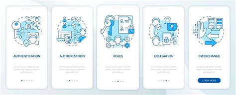 System Capabilities Blue Onboarding Mobile App Screen Application Step Web Vector Application