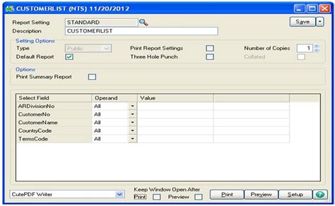 Sage ERP Custom Reports Adding Filters And Security
