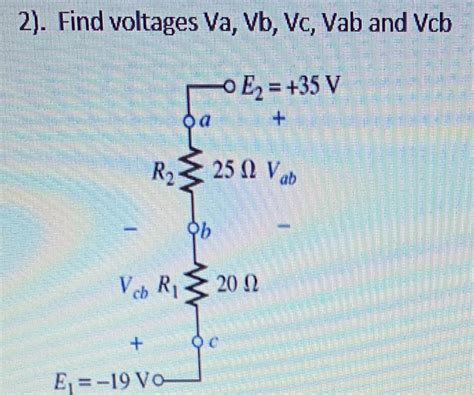 Solved 1 Find Voltages V1 And V3 Using Kvl Or The Voltage