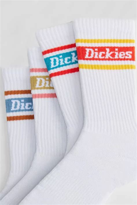 Dickies Rugby Stripe Crew Sock 4 Pack Urban Outfitters