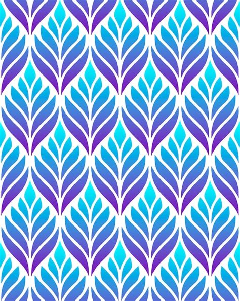 Premium Vector Beautiful Blue Violet Seamless Pattern