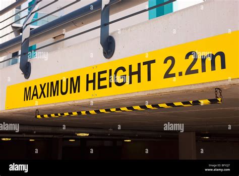 Car Park Height Restriction Hi Res Stock Photography And Images Alamy