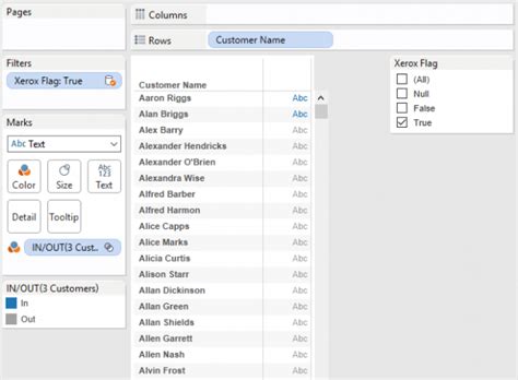 boolean filter drawing with numbers