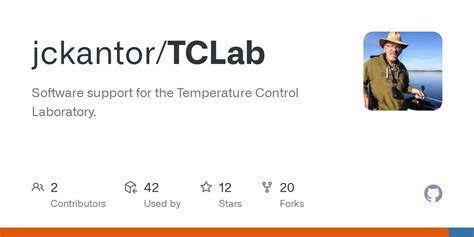 GitHub Jckantor TCLab Software Support For The Temperature Control Laboratory