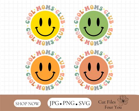 Cool Moms Club Svg Cool Moms Club Png Moms Svg Moms To Be Etsy