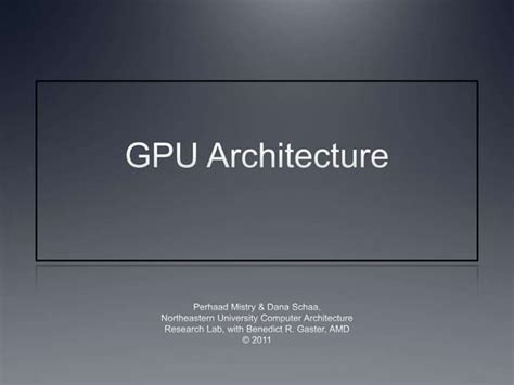 Presentation On Graphics Processing Unit Gpu Pptx