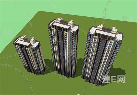 现代住宅模型su模型下载 Id105858727 建e室内设计网