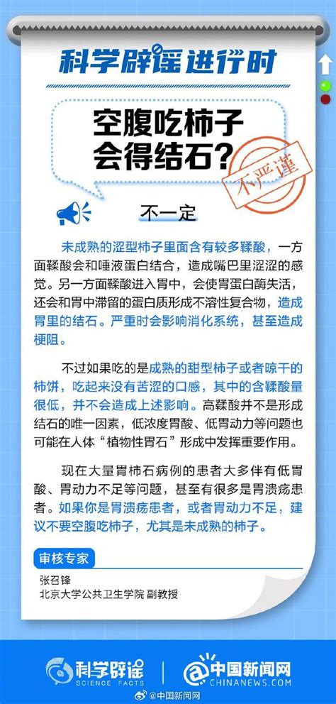 中新真探空腹吃柿子會結石嗎