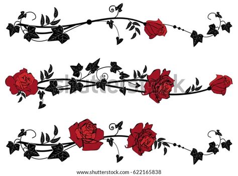 433 Red Rose Divider Stock Vectors And Vector Art Shutterstock