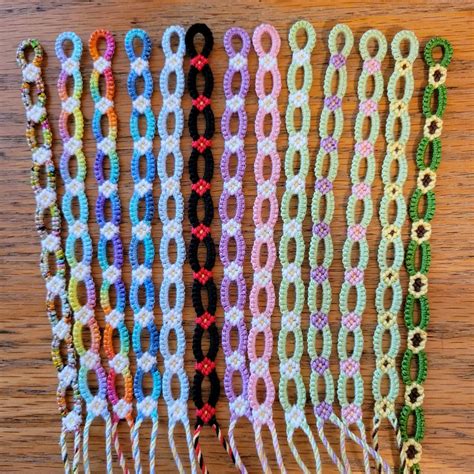 Daisy Chain Beaded Bracelet Etsy