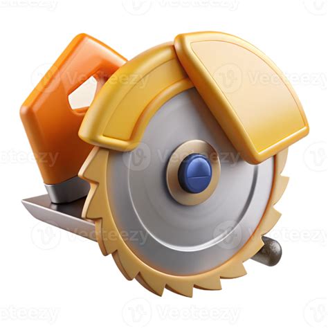 3D Render Circular Saw Icon Illustration 54195351 PNG