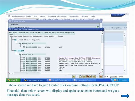 sap fico config step by step sap fi basic configuration settings pptx