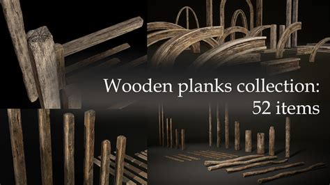 Wooden Planks Collection 52 Items Fab