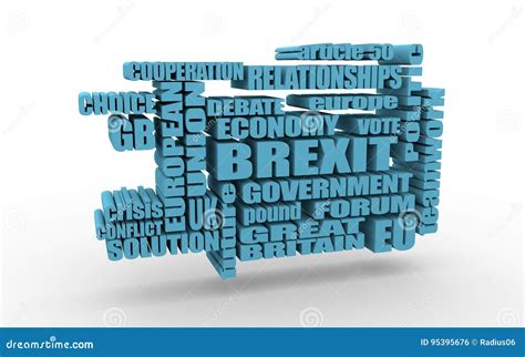 Uscita Della Gran Bretagna Da Unione Europea Brexit Illustrazione Di Stock Illustrazione Di