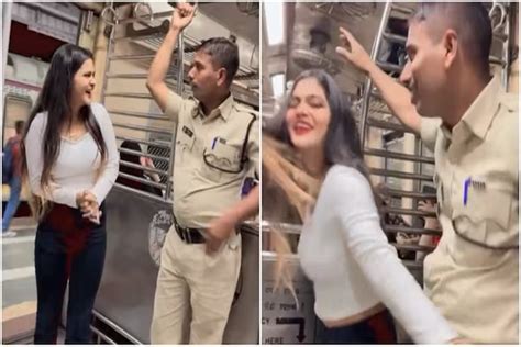Mumbai Cop Seen Dancing With Girl On Local Train In Viral Video Will Face Action