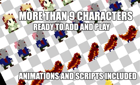 2D Characters Pack Animations