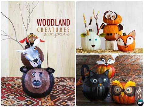 No Carve Halloween Pumpkin Decoration Diy Craft Ideas