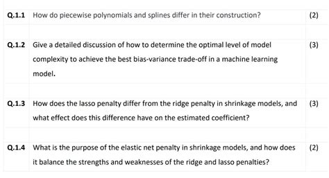 Solved Q 1 1 How Do Piecewise Polynomials And Splines Differ Chegg