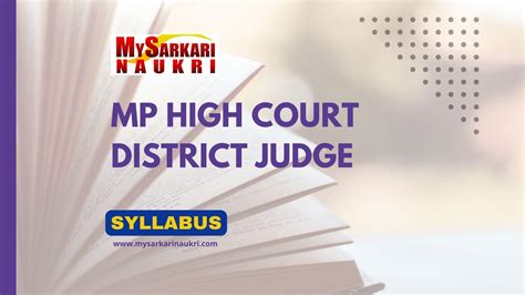 Mp High Court District Judge Syllabus 2023 And Exam Pattern