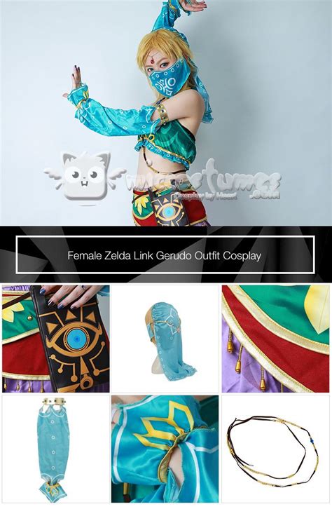 Womens Legend Of Zelda Breath Of The Wild Gerudo Cosplay Costume With