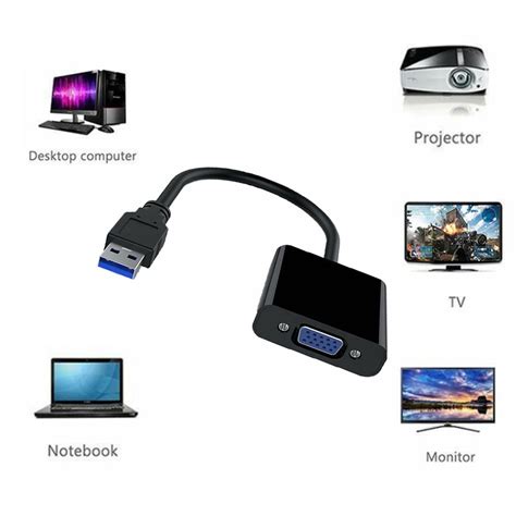 Usb 30 To Vga Adapter External Video Card Multi D Grandado