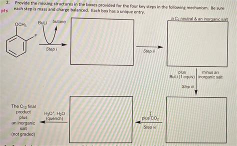 solved 2 provide the missing structures in the boxes