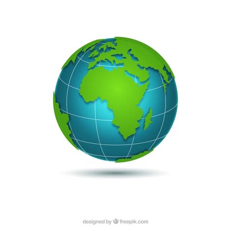 Grande globo terrestre Vetor Grátis