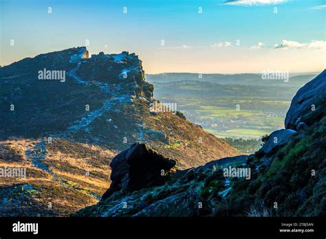 Hen Cloud Gritstone Outcrop In The Staffordshire Moorlands Area Of The