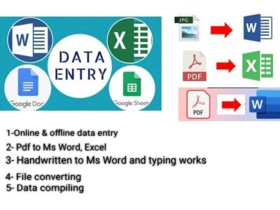 All Types Of Data In Different Formats Accurately Within Given Time