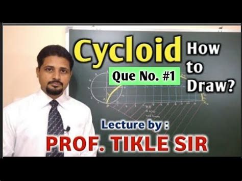 HOW TO DRAW CYCLOID IN ENGINEERING GRAPHICS AND DRAWING PART BY PROF TIKLE SIR YouTube